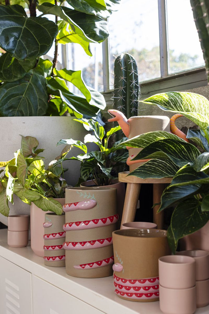 Pink Serpent Vase - Small – Treaty General Store